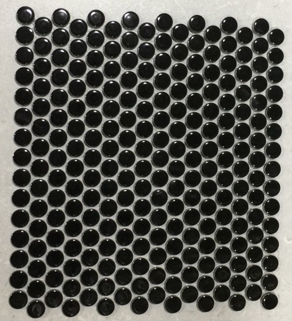 Penny Round BLACK Gloss Mosaic – Tile & Stone Gallery