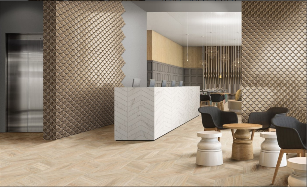 Scale Shell GOLD Tile – Tile & Stone Gallery