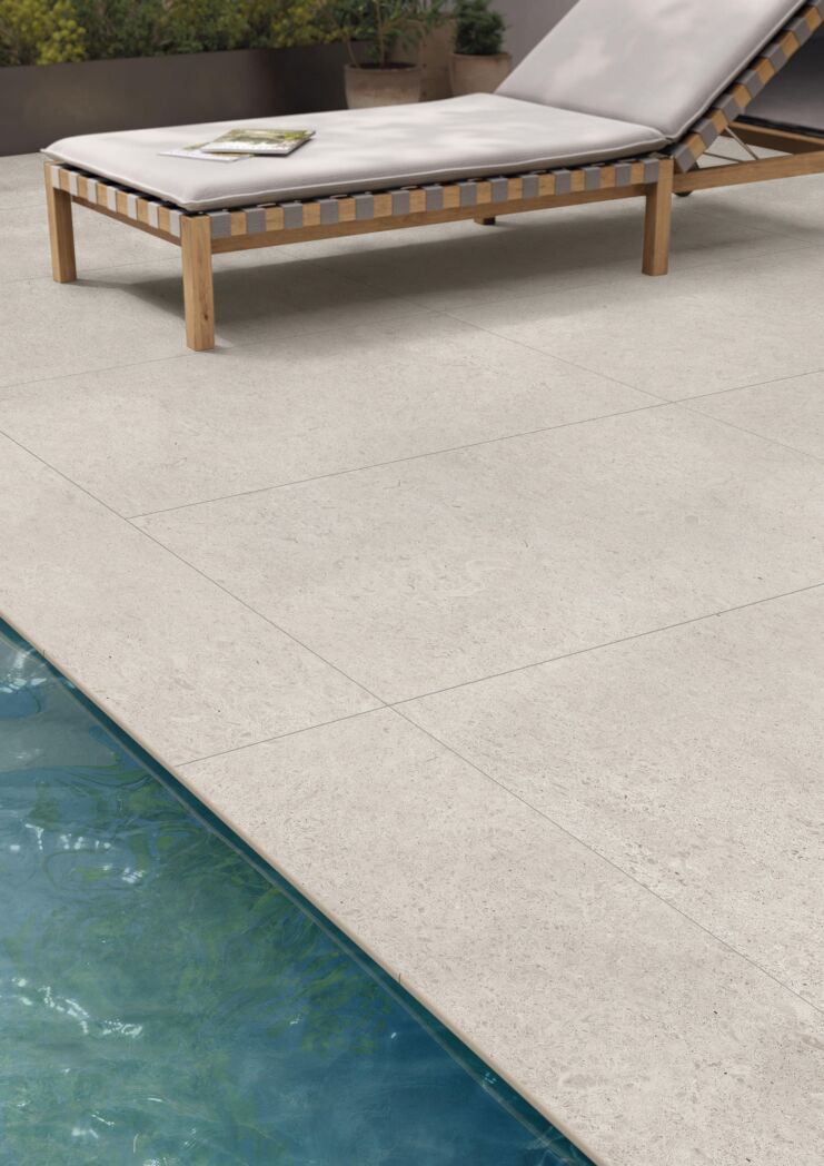 “Shellstone” Ivory – In Out Porcelain – 3×6 6×6 6×12 Coping – Tile ...