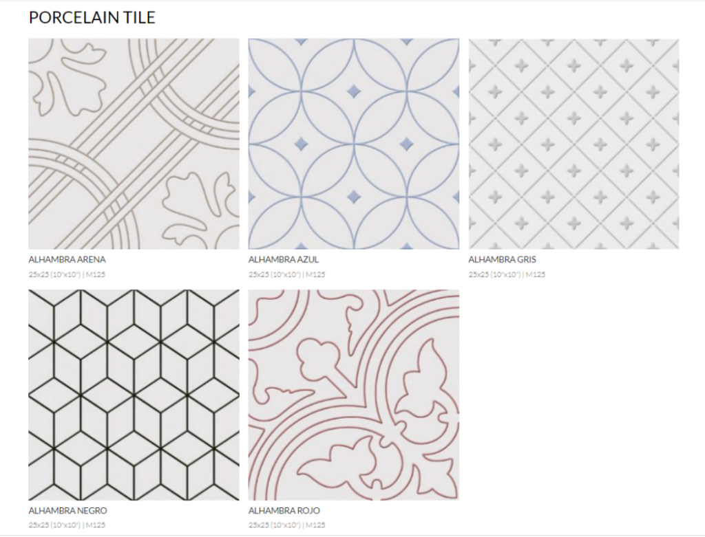 Alhambra GRIS – Spanish Décor Floor – Tile & Stone Gallery