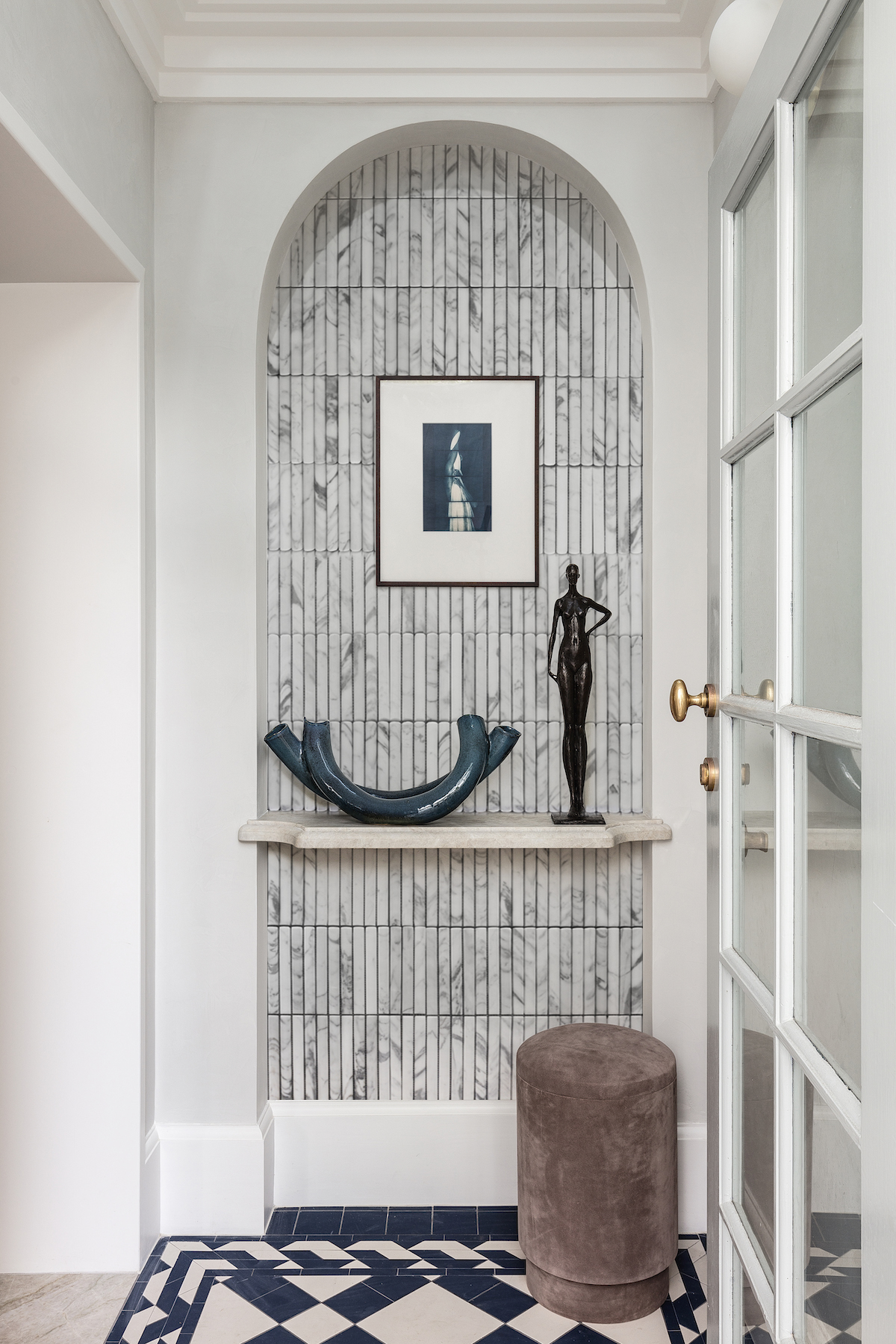 LAD 337 A – Arabescato CONVEX Flute – Tile & Stone Gallery