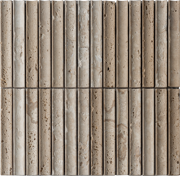 LAD 337 B – Travertine CONVEX Flute – Tile & Stone Gallery