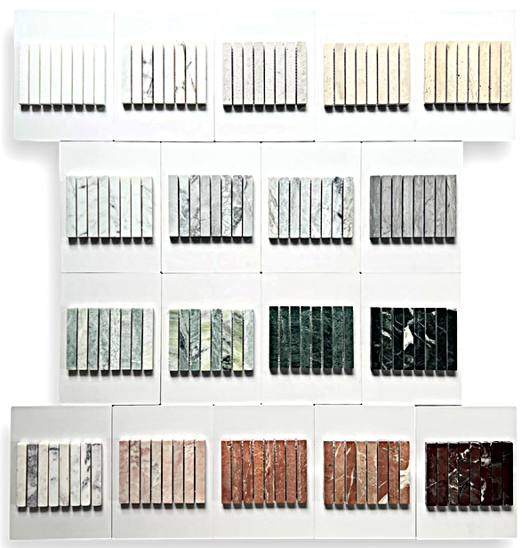 Stack Bond ROSSO LEVANTO 15 x 98 x 10mm Honed Mosaic (S)- VM1950 – Tile ...